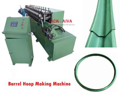 China Barrel Hoop Lock Ring Roll Forming Machine 15 Stations 5.5kw Automatic Clamping Ring Line for sale