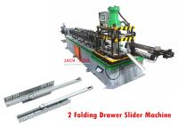 China 7.5kw Telescopic Channel Roll Forming Machine Concealed 2 Folding Drawer Slide Machine for sale