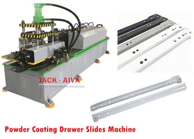 China Powder Coating Drawer Slide Roll Forming Machine 12 Stations CNC High Precision 0.6-1.2mm for sale