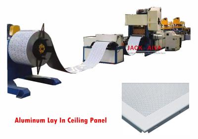 China Aluminum Ceiling Panel Roll Forming Machine 600x600mm 2.2KW Semi-Automatic Line for sale