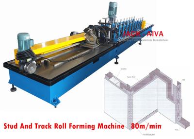 China Partition Beam Roll Forming Line High Speed Stud And Track Machine 5.5kw for sale