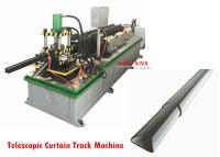 China 4kw Telescopic Channel Roll Forming Machine High Precision Roll Forming Equipments For Curtain Rails for sale