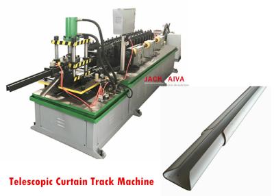 China 4kw Telescopic Channel Roll Forming Machine High Precision Roll Forming Equipments For Curtain Rails for sale