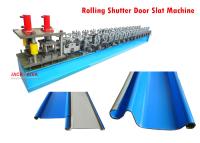 China Galvanised Rolling Shutter Door Slat Roll Forming Machine 12 Stations 0.8-1.2mm for sale