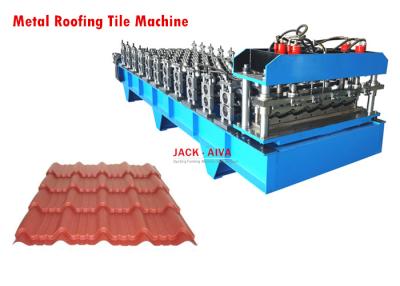 China Metal Roofing Tile Roll Forming Machine 0.4-0.7mm Thickness 15m/min Speed for sale