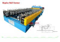 China 7.5kw 18 Station Duplex Roll Forming Machine for Adjustable Width Ribbed Wall Panel for sale