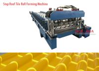China Step Roof Tile Roll Forming Machine 15-24 Stations 0.4-0.7mm Thickness for sale