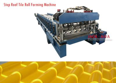 China Step Roof Tile Roll Forming Machine 15-24 Stations 0.4-0.7mm Thickness for sale