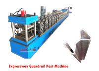 China Expressway Guardrail Post Roll Forming Machine 55kw PLC Control Sigma Pillar for sale