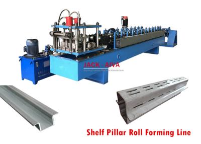 China 12 Stations Shelf Roll Forming Machine 7.5kw Shelf Pillar Machine for sale