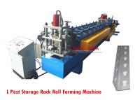China L Storage Rack Roll Forming Machine 5.5kw Rack Shelf Roll Forming Machine for sale