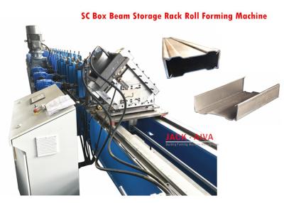China 11KW Box Beam Roll Forming Machine 16 Stations Rack Roll Forming Machine for sale