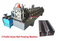 China C Profile Storage Beam Roll Forming Machine 12m/min Speed 7.5kw Power for sale