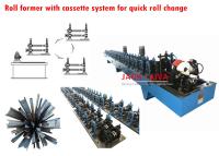 China Quick Change Cassette Roll Forming Machine Custom Profile Metal Sheet Former 20 Stations for sale