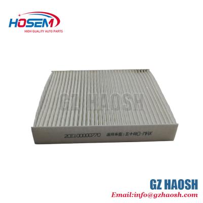 China Cabin Air Filter CE100000770 for Isuzu DMAX RM MUX 200mm x 150mm x 30mm for sale