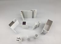 China Silver White Color Powder Coated Aluminium Channel Alloy Extrusion Profiles for sale