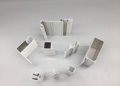 China Silver White Color Powder Coated Aluminium Channel Alloy Extrusion Profiles for sale