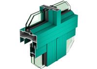 China Powder Coating Green Aluminium Door Frame Profile 40 - 120um Film Thickness for sale