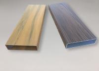 China High Precision Seamless Aluminium Tube Profiles Wood Color Surface Decoration for sale