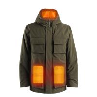 China Men's Heating Jacket Custom Heated Clothes Electric Softshell Waterproof Winter Work Garment for sale