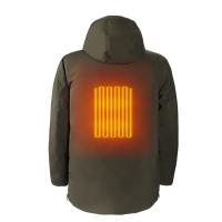 China Men's Heating Jacket Custom Heated Clothes Electric Softshell Waterproof Winter Work Garment for sale