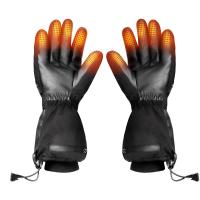 China Women Rechargeable Heated Mittens Winter Skiing Electric Waterproof Heated Gloves with 3 Temperature Levels for sale