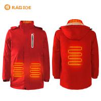 China Winter Battery Heating Coat Warmer Heating Clothes Women'S Electric Heated Hooded Down Jackets for sale