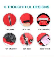 China Red Fishing Heated Winter Clothes Women Electric Rechargeable Heating Jacket For Winter for sale