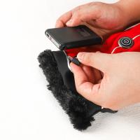 China Winter Outdoor Riding 4000mAh Battery Heated Winter Gloves Red Heated Mittens Womens for sale