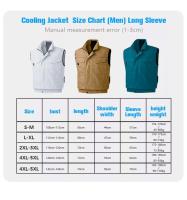 China Battery Operated Fan Cooling Vest 6700mAh 4XL Cold Vest For Summer for sale