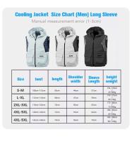 China Man Outdoor Fan Cooling Vest Air Conditioned Cooling Jacket Ice Vest for sale