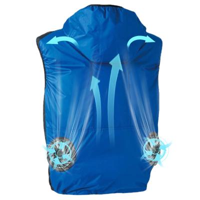 China 7.2V 6700mAh Motorcycle Air Conditioning Vest Multiple Air Flow Speed Control for sale