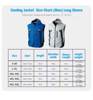 China 7.2V 6700mAh Motorcycle Air Conditioning Vest Multiple Air Flow Speed Control for sale