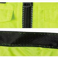 China Fluorescent Reflective Fan Cooling Vest Double Fan Hi Vis Shirts for sale