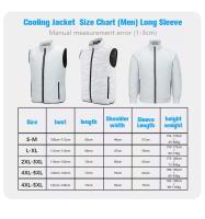 China Workwear 5V Fan Cooling Vest XXL XXXL Air Conditioned Vest White for sale