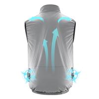 China FCC Unisex Fan Cooling Vest Air Conditioned Cooling Jacket Ice Vest for sale