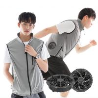 China FCC Unisex Fan Cooling Vest Air Conditioned Cooling Jacket Ice Vest for sale