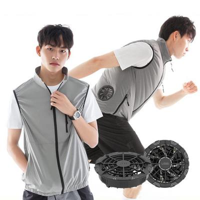 China FCC Unisex Fan Cooling Vest Air Conditioned Cooling Jacket Ice Vest for sale