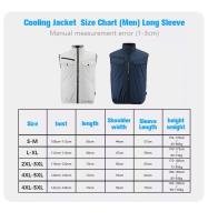 China OEM White Air Conditioned Cooling Vest Construction Work Ac Vest Cooler for sale