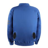 China OEM Blue Air Conditioned Bike Jacket With Cooling Fan For Work Construction for sale