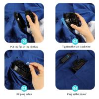 China Windbreaker Cooling Fan Jacket 10050mAh Air Conditioned Clothing for sale