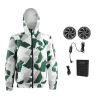China ROHS Fan T Shirt Air Conditioner Polyester Air Conditioned Coat for sale
