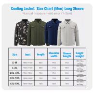 China Dark Blue Air Conditioned Shirts Quick Dry Air Conditioning Jacket for sale