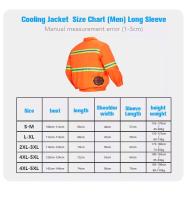 China Reflective Cooling Fan Jacket For Men Women Battery Powered 3 Speed Control for sale