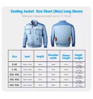 China Hiking Air Conditioned Shirts 6700mAh Li Battery Ac Coat Mandarin Collar for sale