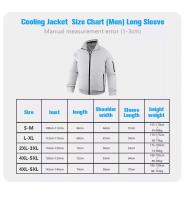 China 4XL Knitted Air Conditioned Shirts Breathable Ac Cooling Jacket for sale