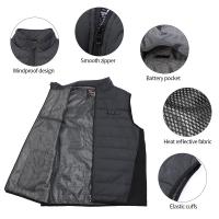 China OEM Far Infrared Electric Heated Clothes Men's Rechargeable Heated Gilet for sale