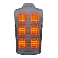China USB 5V Battery Powered Vest Polyester Sleeveless Electric Heated Waistcoat for sale