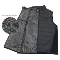 China Quilted Sleeves Heated Padded Gilet Battery Powered Heated Vest Motorcycle for sale