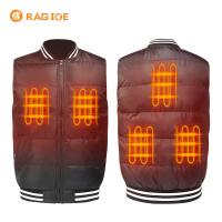 China 50C 60C Battery Operated Vest Warmer Unisex Thermal Electric Usb Heated Gilet for sale